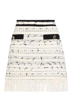 LIU JO Woman Mini Skirt Cream Size 2 Cotton