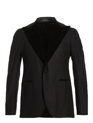Tagliatore Blazer Size Super 110s Wool, Elastane - Black