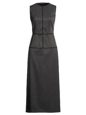 MAISON MARGIELA Woman Maxi Dress Charcoal Size 4 Polyester, Virgin Wool, Elastane