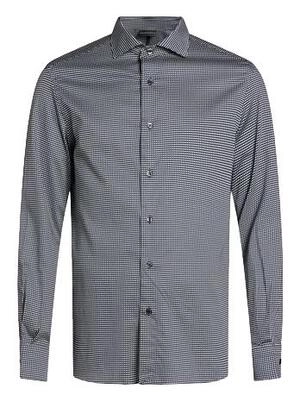 Emporio Armani Shirt Size Cotton, Elastane - Black