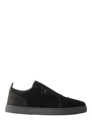 CHRISTIAN LOUBOUTIN St Louis Suede Sneakers - Black