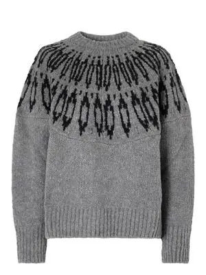 Altuzarra Coleman Fair Isle Wool Sweater - Black