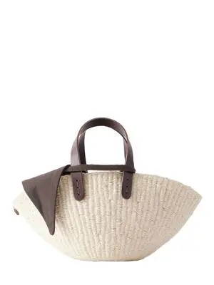 Muuñ Sophia Raffia Mini Tote - Neutrals