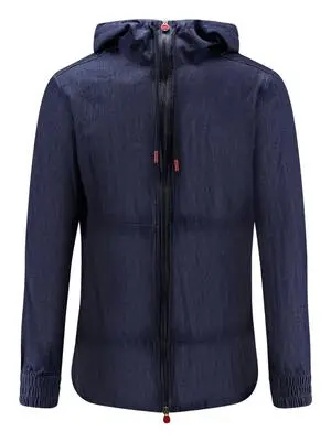 Kiton Denim Hooded Jacket - Blue