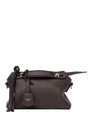 Fendi By The Way Hammered Leather Handbag - Brown
