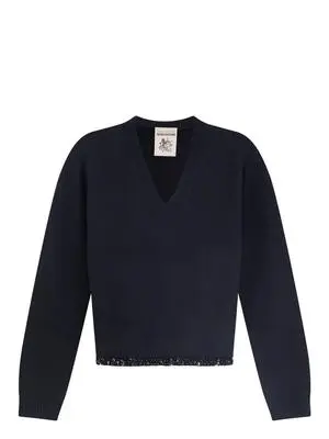 SEMICOUTURE Virgin Wool And Cashmere Sweater - Black