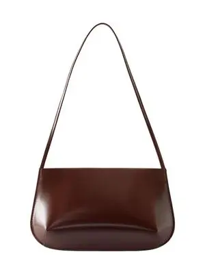 FANE Bra Leather Shoulder Bag - Chocolate