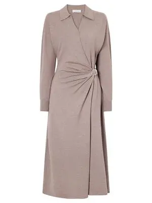Altuzarra Ellington Draped Jersey Maxi Dress - Neutrals