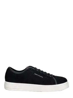 Armani Exchange Logo Detail Lace-up Sneakers - Blue