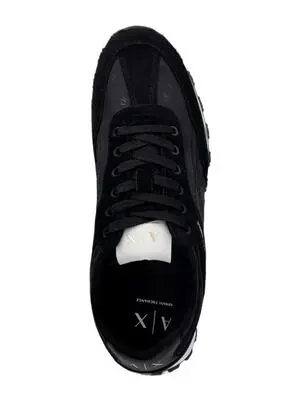 ARMANI EXCHANGE Armani Exchange Monogram-Print Lace-Up Sneakers