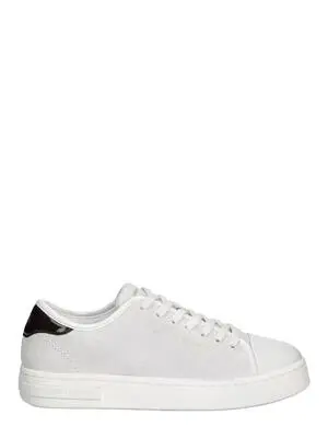 Armani Exchange Logo-lettering Panelled Sneakers - Grey