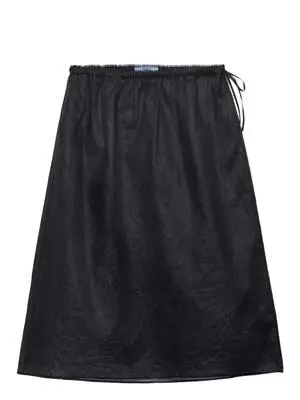 PRADA Prada Cotton Organdy Midi Skirt