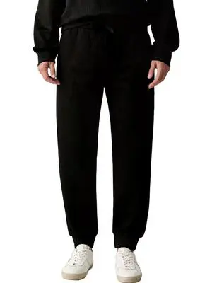 Armani Exchange Logo-jacquard Drawstring Track Pants - Black