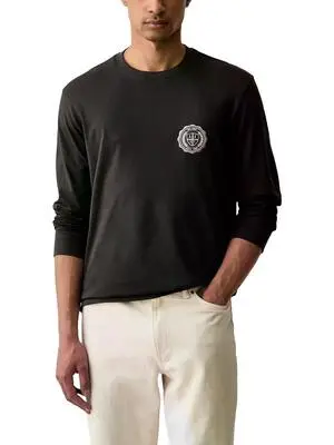 Armani Exchange Logo-detail Long-sleeved T-shirt - Grey