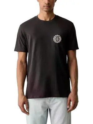 Armani Exchange Logo-patch Short-sleeve T-shirt - Brown