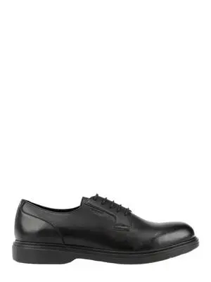 Geox Lace-up Fastening Leather Derby Shoes - Black
