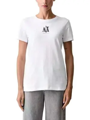 Armani Exchange Embroidered Logo T-shirt - White