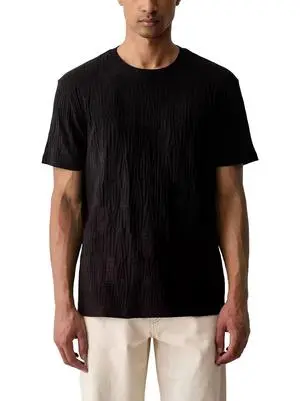 Armani Exchange Logo-jacquard Cotton T-shirt - Black