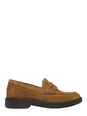 Geox Spherica Ec1 B Suede Loafers - Brown