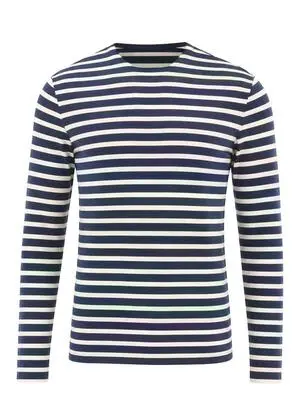 Armor Lux Heritage Breton Striped Long-sleeve T-shirt - Blue