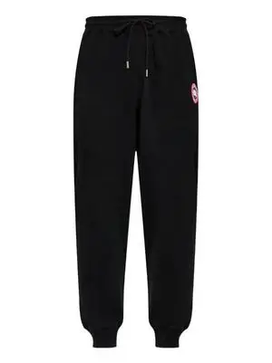 Canada Goose Loon Logo-patch Drawstring Cotton Track Pants - Black