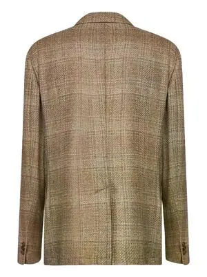 Etro Plaid-pattern Blazer - Brown
