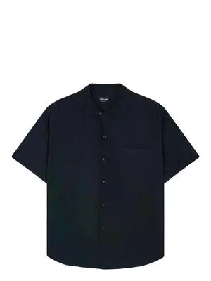 Giorgio Armani Short-sleeve Chest-pocket Shirt - Black