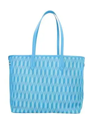 AU DEPART Geometric-jacquard Tote Bag - Blue