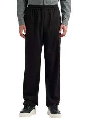 Armani Exchange Elasticated Waistband Trousers - Black