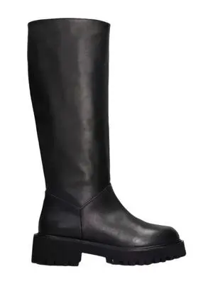 FABIO RUSCONI Chunky-sole Knee-high Boots - Black