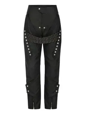 Rick Owens Megastrapped Moto Trousers - Black