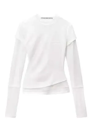 Alexander Wang Layered Long-sleeve T-shirt - White