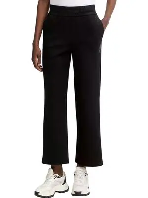 Armani Exchange Logo Embellished Track Pants - Black