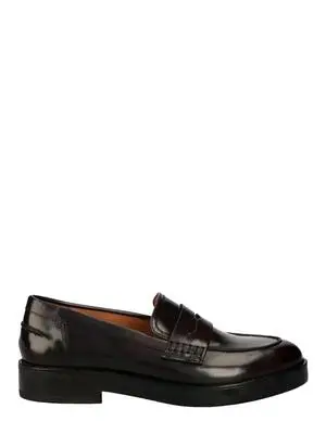 JONAK PARIS Mirna Polished-finish Penny Loafers - Red