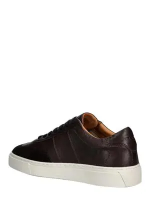 Gant Leather Suede-panelled Sneakers - Black
