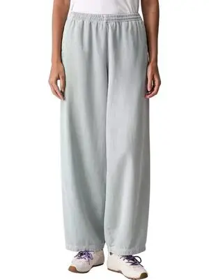 American Vintage Lycaz Wide Leg Elasticated Track Pants - Blue
