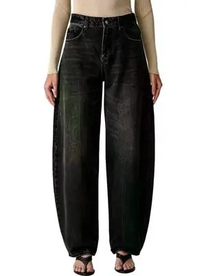 Armani Exchange Faded Effect Jeans - Black