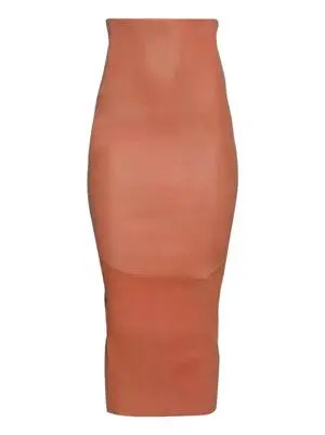 RICK OWENS Orange Midi Skirt