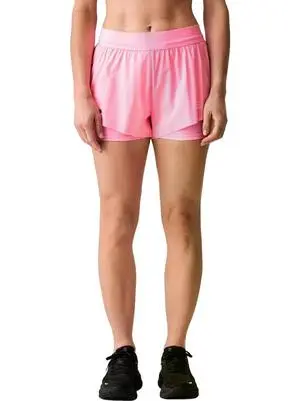 EA7 Layered Logo-print Shorts