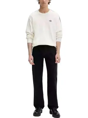 Dickies Summerdale Logo-embroidered Crew Neck Sweater - Neutrals