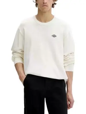 Dickies Summerdale Logo-embroidered Crew Neck Sweater - Neutrals