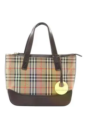 Burberry 2000s Haymarket Check Handbag - Neutrals