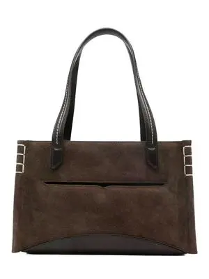 JW ANDERSON JW Anderson Contrast Stitch Suede Tote