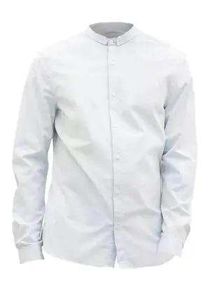 NOWADAYS Mini-collar Long-sleeve Shirt - Blue