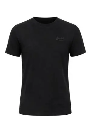 Superdry Essential Logo-embroidered T-shirt - Black