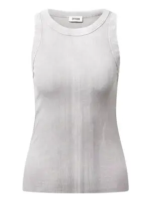 DRYKORN Ribbed-knit Racerback Tank - Grey