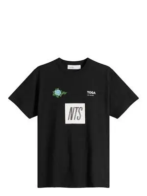 Toga X Nts Logo Print T-shirt - Black
