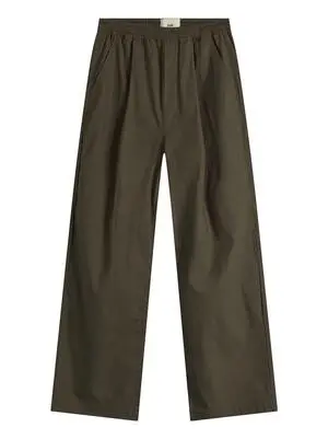Folk Drawcord Loose Trouser Dark Olive Ripstop