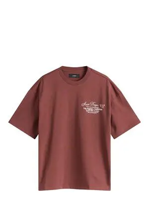 Amiri Dreamers Chain Stitch T-shirt - Brick