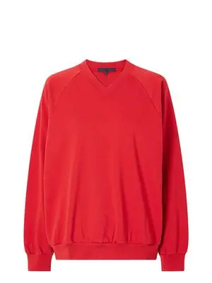Tibi TIBI Vintage Jersey Sweatshirt Red